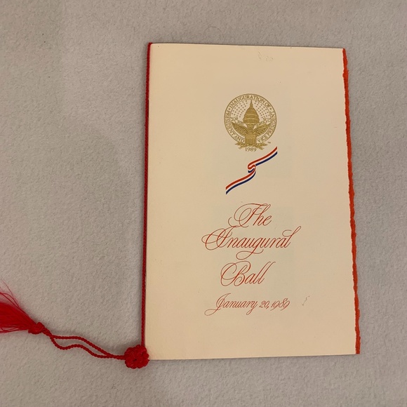 Other | 1989 Presidential Inaugural Ball Program Bush Quayle 9x6 8 ...